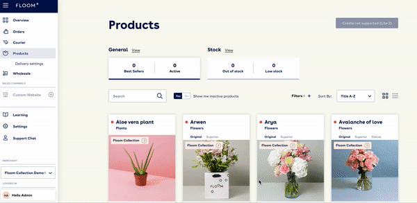 How can I select products with Floom Collection? – FloomX